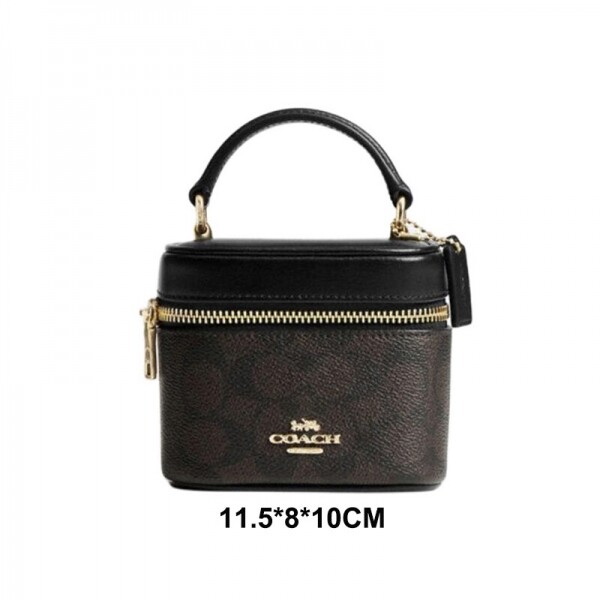 코치 아바 크로스바디 미니 베니티백 크로스백 가방 Ava CY732black-brown - 블링크